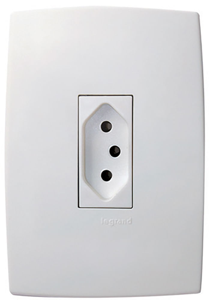 Chatuba | Conjunto 1 Tomada Vertical Pial Plus 4x2 10A Pial