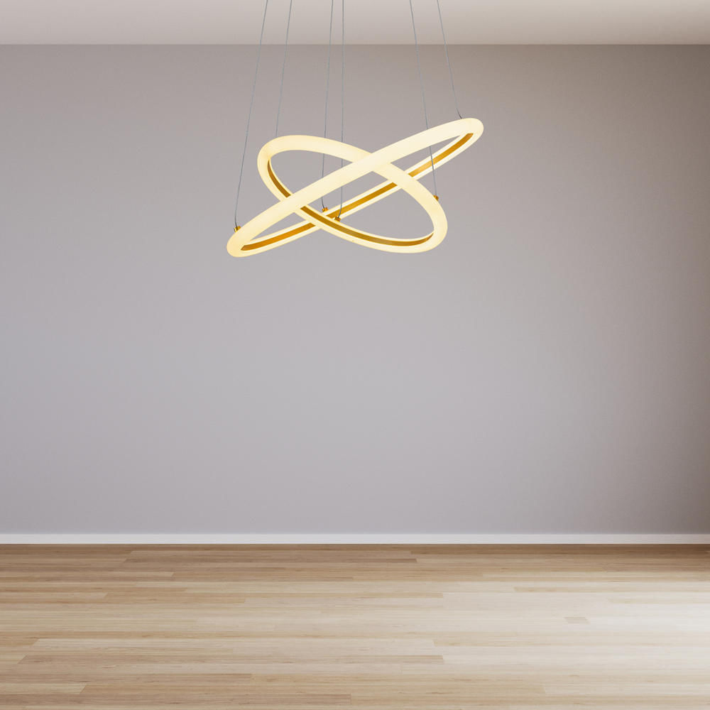 Chatuba | Painel Space Orbital Double 39w 3000k 40cm Bronzearte