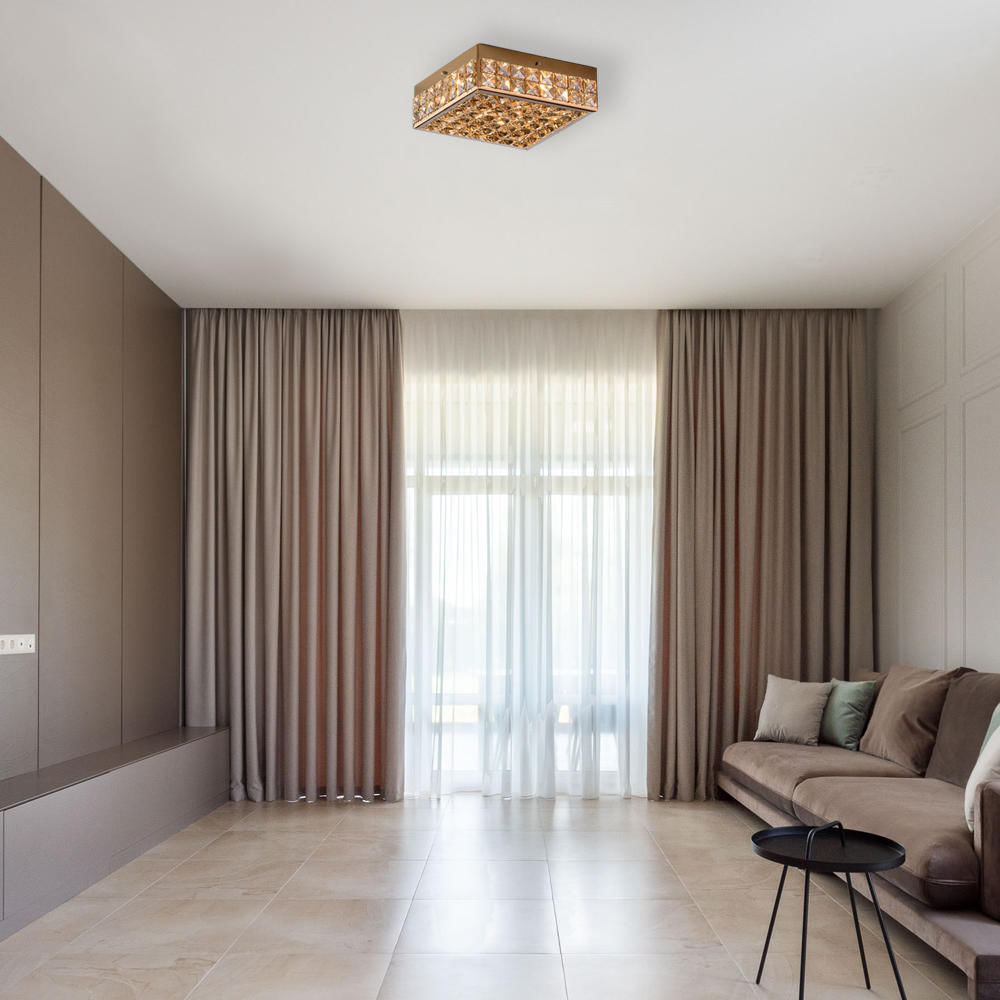 Chatuba | Plafon Windows Gold G9 4 Luzes Bronzearte