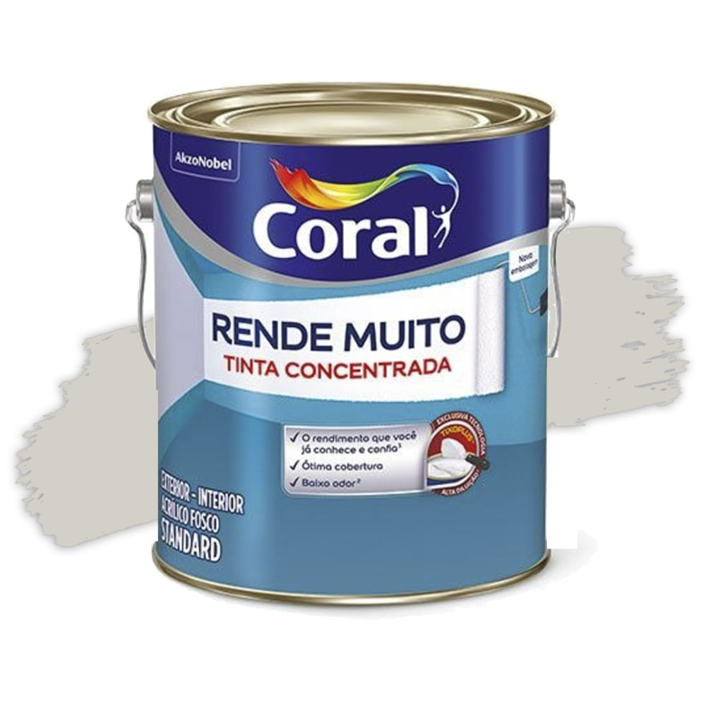 Chatuba | Tinta Acrílica Rende Muito Concentrada Fosca Crômio 3,2L Coral