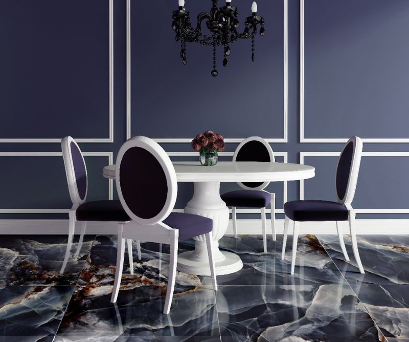 Chatuba | Piso Ceral Bleu Polido Retificado 81x81cm