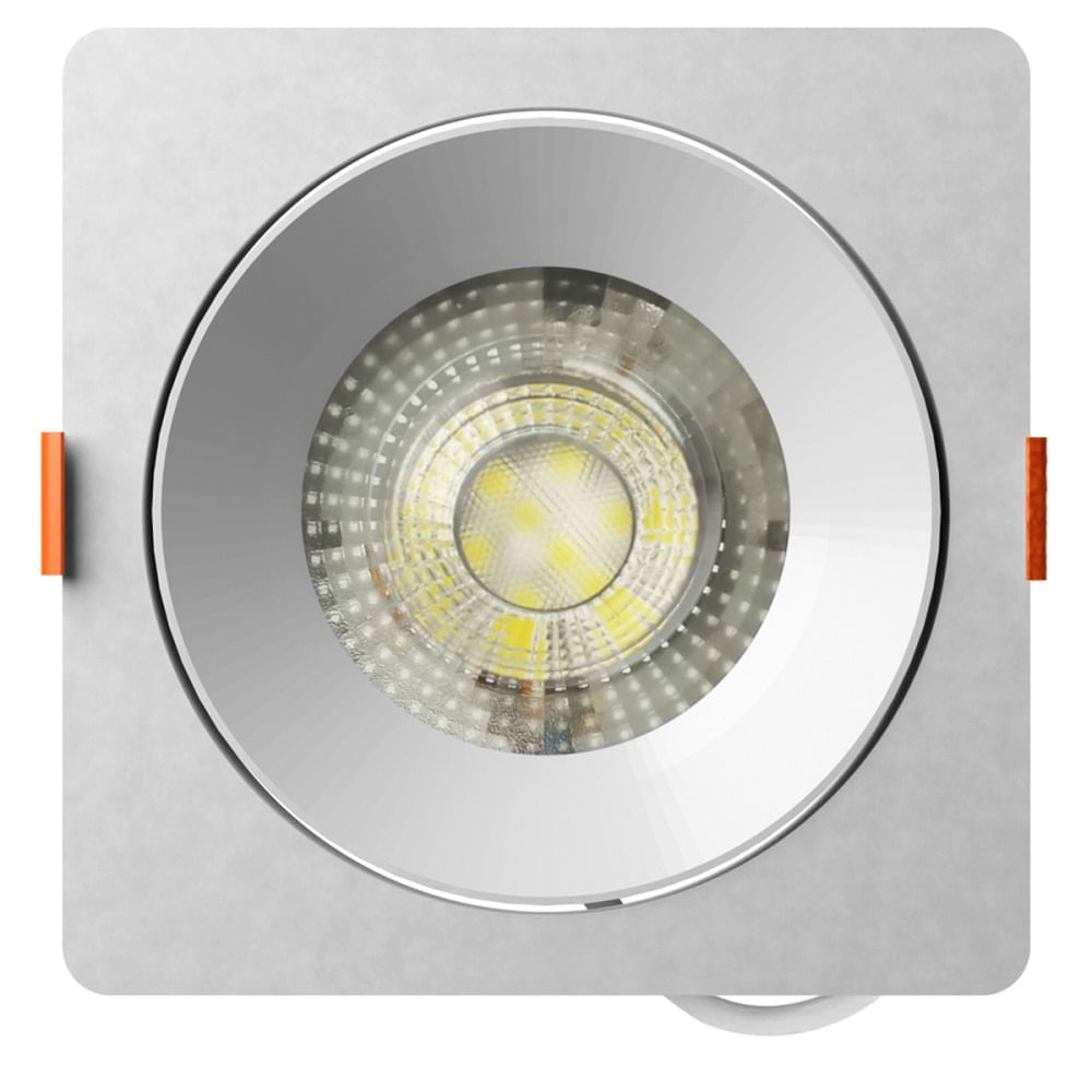 Chatuba | Embutido LED EasyLED 14W 4000K Quadrado com Driver Bronzearte